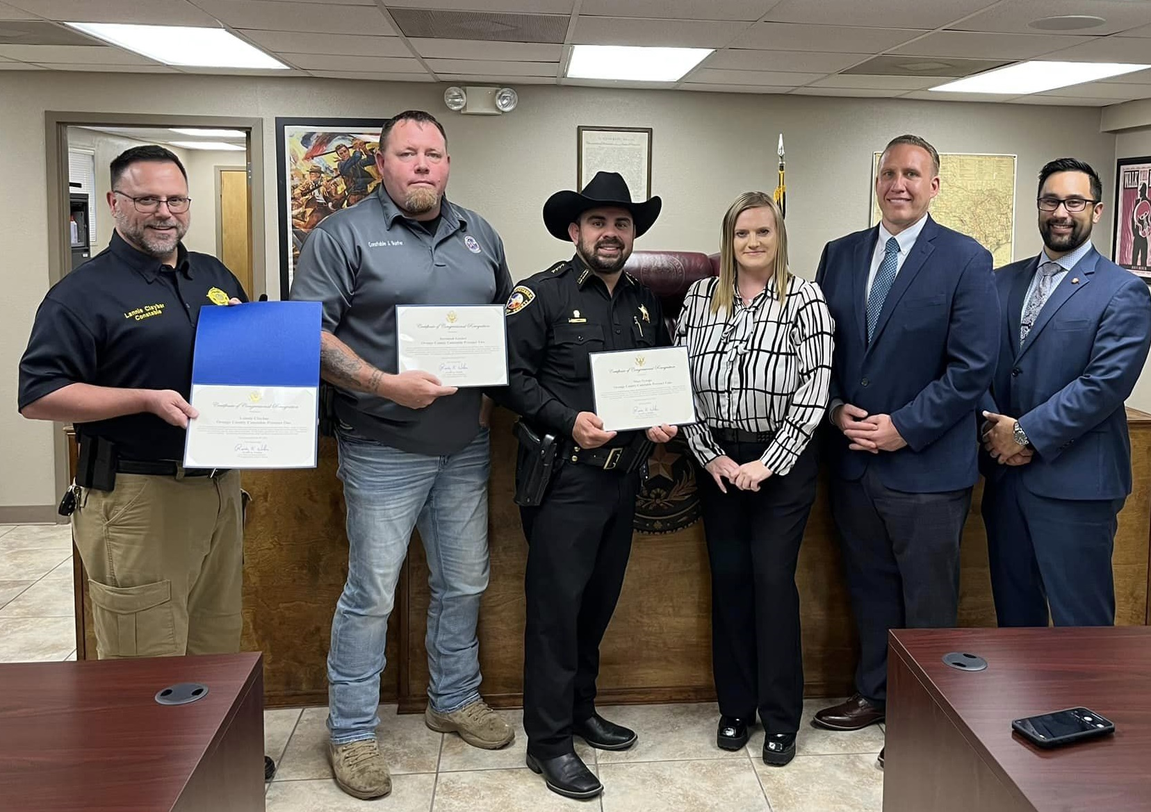 Congressman Honors Constables - KOGT